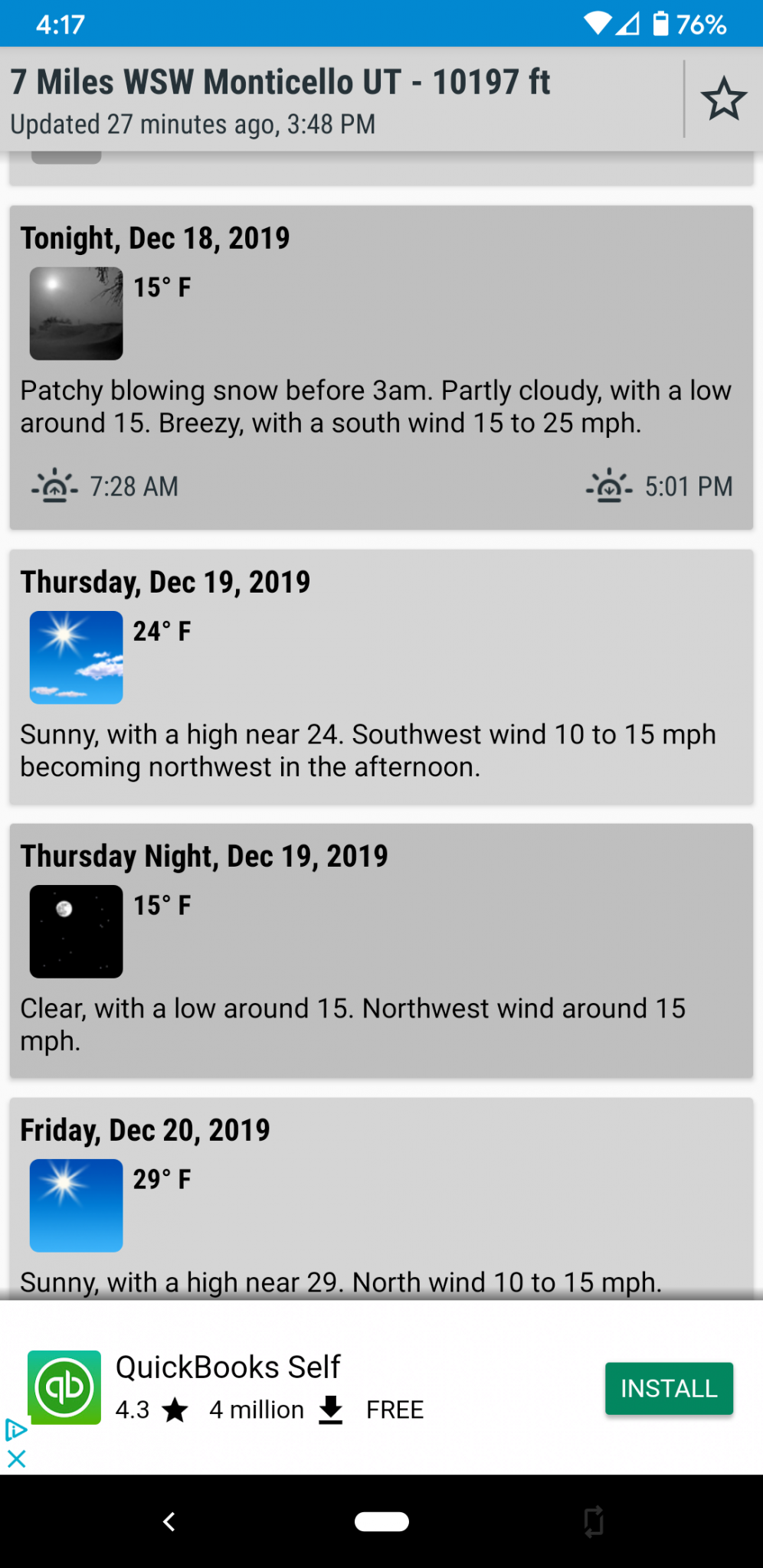 NOAA Weather app by Pandamonium Software – PMags.com
