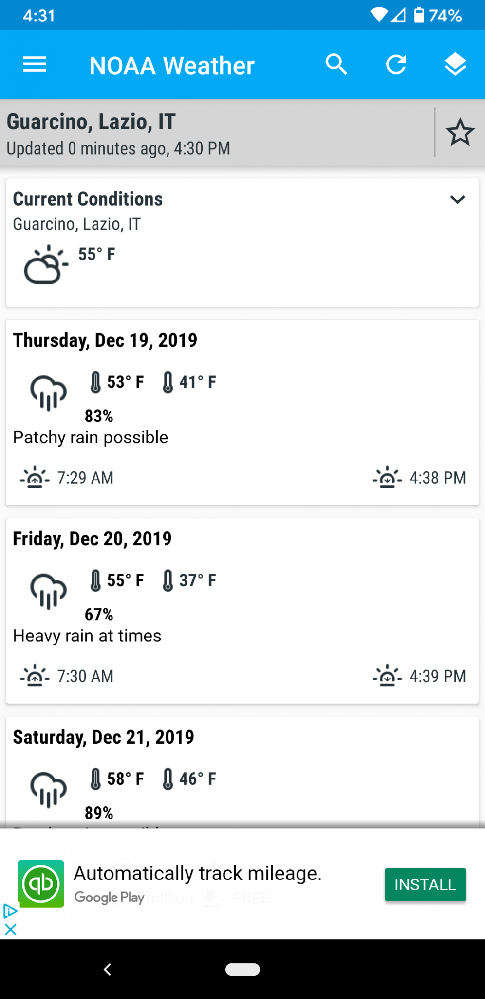 NOAA Weather app by Pandamonium Software – PMags.com
