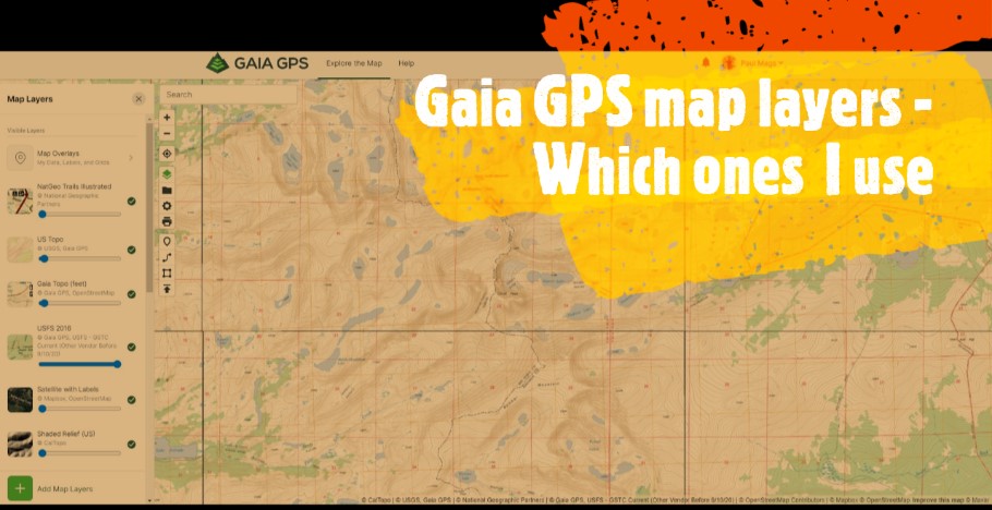 Gaia GPS map layers – Which ones I use – PMags.com
